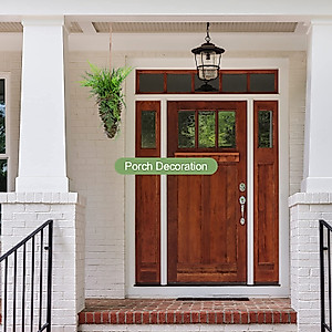 FAKEGREEN Artificial Plants, 57 Inch Fake Hanging Plants Mixed Faux Ferns Leaves Greenery Foliage Plant with Real Looking Pine Cone, Moss and Roots for Home, Room, Garden, Office, Party Decor