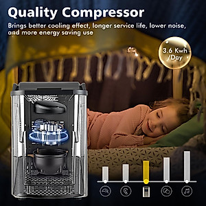 DORTALA Nugget Ice Maker Portable Ice Maker Countertop w/Self-Cleaning, 2 Ways Water Refill, 12H Appointment Function, 60 Lbs/24H, Stainless Steel Ice Machine for Home, Party, Bar, Office