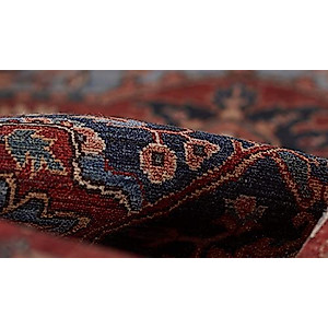 Momeni Afshar Polyester Area Rug, Red, 10' X 14'