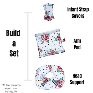 Baby Car Seat and Stroller Strap Covers, Soft Seat Belt Pad, Carry Cushion, Infant Head Support