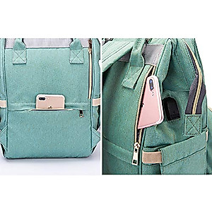 SUXCGE Baby Diaper Bag With USB Interface Large Capacity Waterproof Nappy Bag Kits Mummy Maternity Travel Backpack Nursing Handbag Grey