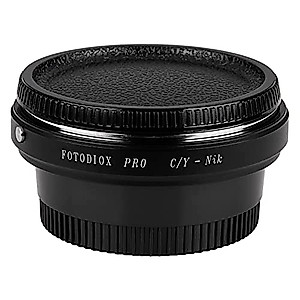 Fotodiox Lens Mount Adapter - Contax/Yashica (C/Y CY) SLR Lens to Nikon Nikkor F Mount Digital Cameras