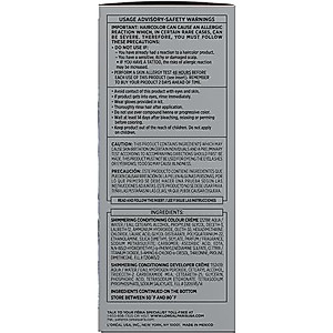 L'Oreal Paris Feria Multi-Faceted Shimmering Permanent Hair Color, 411 Sapphire Smoke (Smokey Blue)