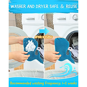 AOSYCO Hot Tub Scum Absorber, Reusable Oil Absorbing Sponge, Spa Defoamer Hot Tub Skimmer Accessories, Upgraded of Scum Bug Scumbug Scum Rays, S-C-U-M-R-A-Y Cleaner, 2Pack Cleaning Kit