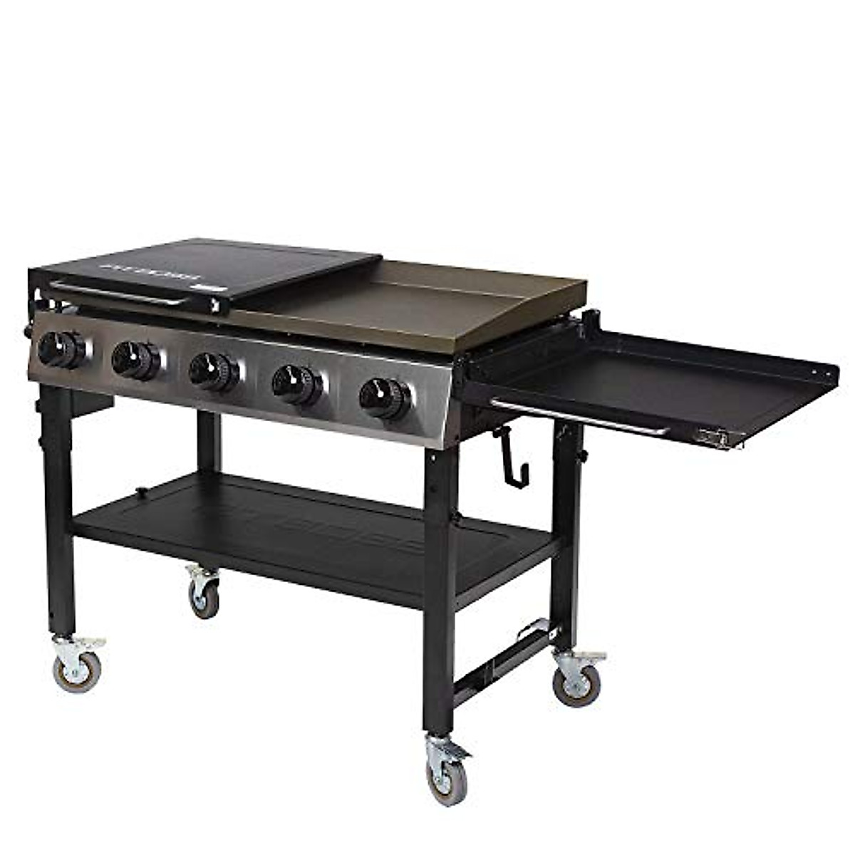 PIT BOSS 10762 5 Burner Gas Griddle, Deluxe, BLACK