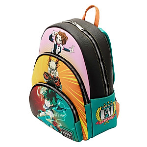 Loungefly My Hero Academia Triple Pocket Scene Mini Backpack