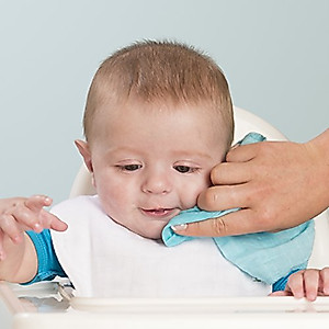 green sprouts Muslin Face Cloths made from Organic Cotton,Pink Set