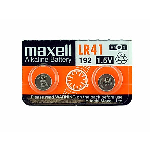 2 x Maxell LR41 /192 / AG3 / V3GA 1.5v Alkaline Button Cell Battery Batteries