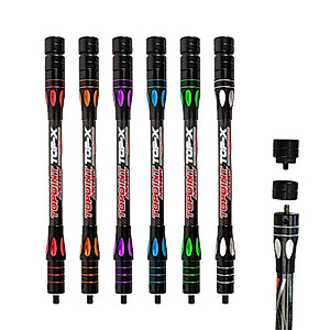 HNZMDY 10 Inch 12 Inch 15 Inch Archery Bow Stabilizer Balance Bar Rod Side Rod Carbon Fiber Stabilizer Dampen Weight for Compound Bow Recurve Bow Accessory (Blue, 10 inch)