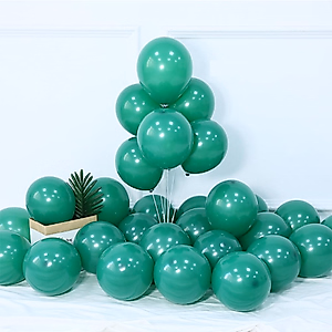 Green and Gold Balloons Arch Garland Kit 129pcs Dark Emerald Green Sage Green Metallic Gold Balloon for Birthday Wedding Christmas New Year Eve Party Decorations