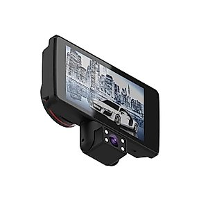 Dual HD Cameras for Car - Capture Front and Interior Views, High Definition Dual-Camera Dash Cam - Record Inside and Outside Your Car, Car Dash Cam with Dual Cameras, HD Recording, Front and Interior
