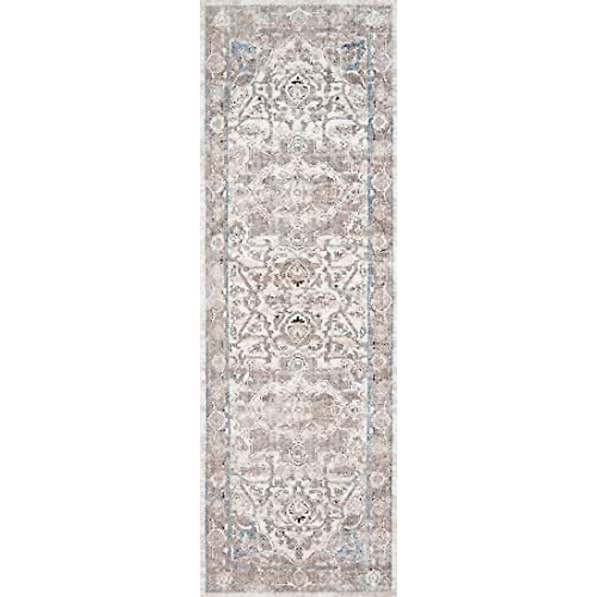 Loloi II Dante Collection DN-05 Ivory/Stone, Transitional Area Rug, 6'-7" x 9'-2"