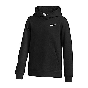 Nike Youth Fleece Pullover Hoodie (Black, Small)