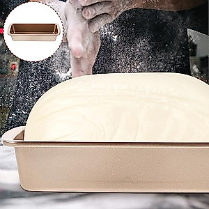 Kichvoe nonstick grill pan bread baking pan nonstick baking pan non stick baking pan bread mold Practical Toast Pan Non-stick Loaf Pan Toast Mold household carbon steel bread pan