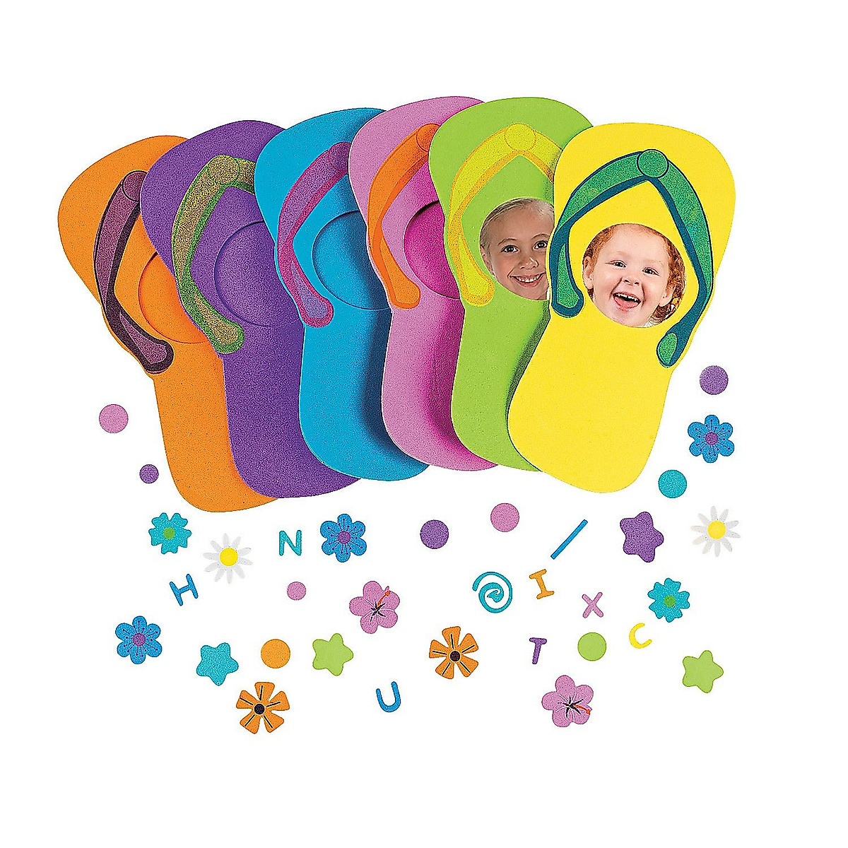 Fabulous Foam Flip Flop Frames - Crafts for Kids and Fun Home Activities