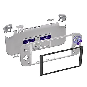 eXtremeRate Classic SNES Style DIY Replacement Shell for Nintendo Switch Lite, NSL Handheld Controller Housing w/Screen Protector, Custom Case Cover for Nintendo Switch Lite