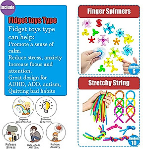 51 PCS Pop Party Favors Toys for Kids,Premium Pop Fidget Toys for All Ages Kids,Assortment Pinata Stuffers,Classroom prizes,Prize Box Toys,Goody Bag Fillers,Carnival Prizes for Boys and Girls 4-10