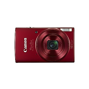 Canon PowerShot ELPH 190 Digital Camera w/ 10x Optical Zoom and Image Stabilization - Wi-Fi & NFC Enabled (Red)