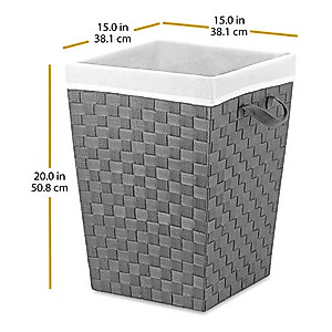Whitmor Woven Strap Hamper w/ Liner