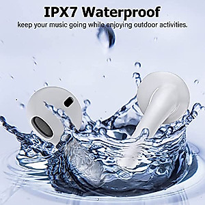 Wireless Earbud, Bluetooth Headphones Noise Cancelling Air Buds Pods 3D Stereo in-Ear Earbuds with Microphone IPX7 Waterproof Sport Earphones Stereo Sound Headset for iPhone/Samsung/Android/airpod