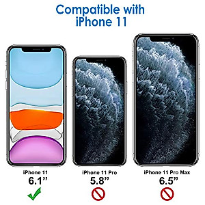 JETech Wallet Case for iPhone 11 6.1-Inch, Shockproof PU Leather Magnetic Flip Cover with Card Holder and Stand Feature (Black)