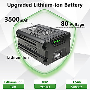 DTK 80V 3500mAh Batteries Replacement for Greenworks 80V Battery
