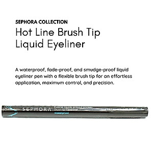 SEPHORA COLLECTION Hot Line Brush Tip Waterproof Liquid Eyeliner 01 Black