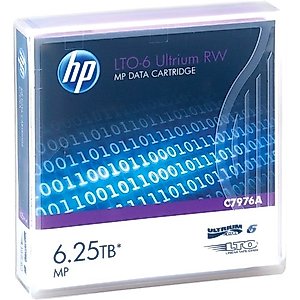 Hp, Ultrium Rw Data Cartridge Lto Ultrium 6 6.25 Tb For Storeever Lto-6, Msl2024, Msl4048, Msl8096, Storeever 1/8 G2 Tape Autoloader "Product Category: Storage/Storage Media"
