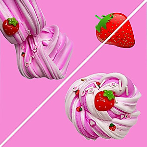 9 Pack Fruit Dessert Butter Slime kit for Girls, Party Favor Stress Relief Gifts Scented Sludge DIY Cake Toy for Kids