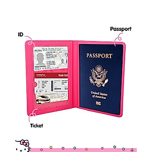 Hello Kitty Passport Holder Official License, Cute Passport Holder and Passport Cover, Sanrio Gifts