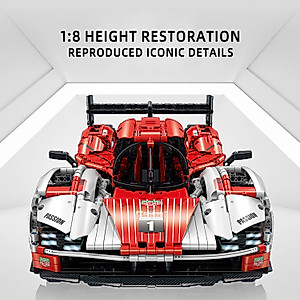 UNCLE BRICK Pro 963 technic Car Model Building Kit,1:8 Scale Model and Race Engineering Toy,Collectible Sports Car Construction Kit for Boys,Compatible with LEGO Technic Car Sets for Adults(3460pcs)