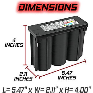 0859-0012 8.0 Ah for All vendor 6.0 Volt Batteries