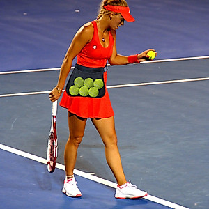 LEWSHQI Pickleball Ball Holder,Tennis Ball Holder,Adjustable Waist Ball Holder for Pickleball/Tennis,Pickleball Accessories Men,Tennis Training Equipment,Pickleball Training Equipment