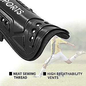 AIMISICAR Soccer Shin Guards Toddler Kids Youth, Shin Pads and Long Soccer Socks for 3-15 Years Old Boys and Girls for Football Games, Lightweight and Breathable Soccer Equipment, 1 Pack