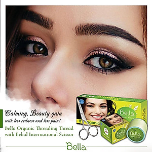 Bella Threading Thread - Pack of 2 (8 Spools in Each Box) with Scissor by Behal International