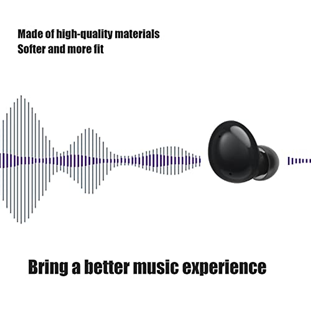 Ear Tips for Samsung Galaxy Buds 2 True Wireless Earbuds Noise Cancelling 6pcs Silicone Ear Buds Anti-Slip Replacement, Fit in The Charging Case (Red)