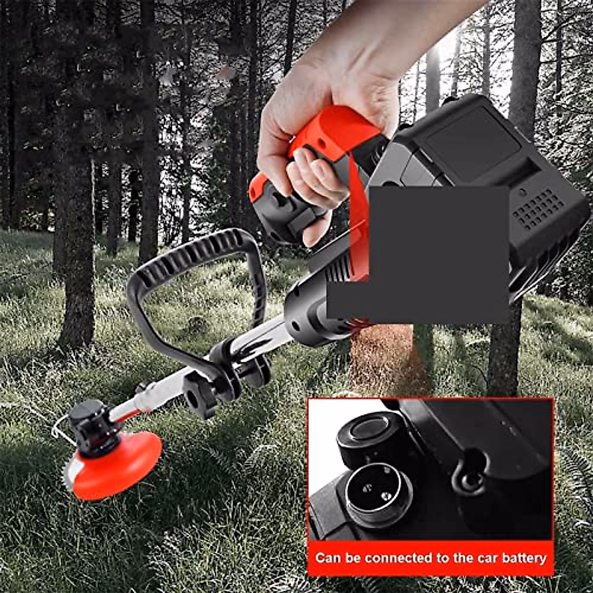 TAPARU Lawn Mower Lawn Mower Cordless Lawn Mower Automatic Release Portable Gardening Tools Household Trimmer