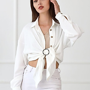 PEOVLVN 8 Pcs Shirt Ties Clips for Women