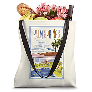 Mickey Mouse One : Walt’s Plane - Travel Poster Palm Springs Tote Bag
