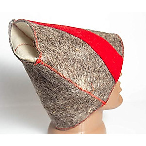 Sauna banya hat Woo for Men - Sauna hat to Protect Hair - Russian banya hat - Easter Sale Wool Felt Papakha Kubanka Cossack Ukrainian Warrior cosplayers