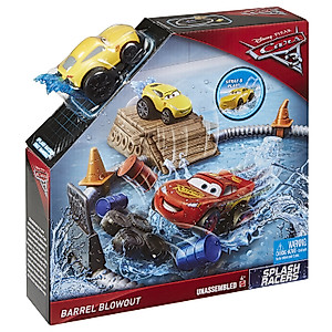 Disney Pixar Cars 3 Splash Racers Barrel Blowout Playset