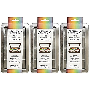 Ranger Mini Archival Ink Storage Tins - Pack of 3 Tins