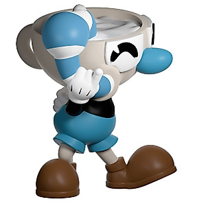 Youtooz Mugman Vinyl Figure 3.7" Inch, Mugman Action Figure, Cuphead and Mugman Vinyl Toys Cuphead Collection Based on Cuphead Games