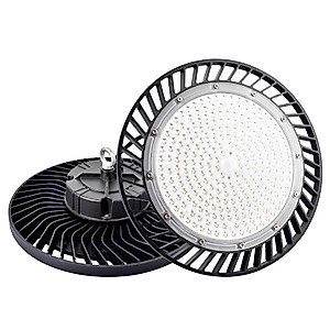 LED High Bay Light, 200W 22000LM 6500K UFO Lights Commercial Bay Lighting with US Plug, UFO High Bay Shop Lights for Warehouse Workshop Factory Gym Garage Barn(1 Pack)