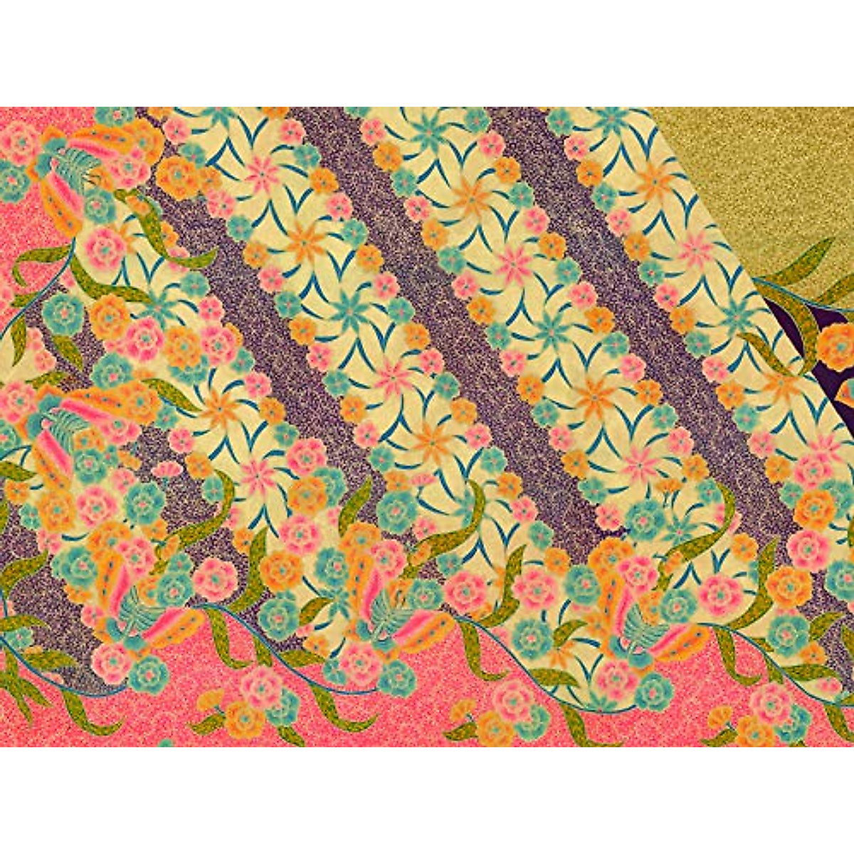 Indonesian Batik Gift Wrapping Papers - 12 Sheets: 18 x 24 inch (45 x 61 cm) Wrapping Paper