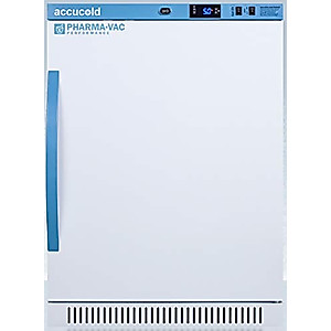 Summit Appliance ARS6PV Pharma-Vac Performance Series 6 Cu.Ft. Freestanding ADA Height Vaccine All-refrigerator with Auto Defrost, Factory-installed Lock, Digital Thermostat and White Cabinet