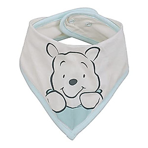 Disney Winnie the Pooh Baby Short Sleeve Bodysuit with Bib and Pants 3 Pack Set