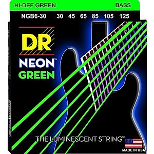 DR Strings HI-DEF NEON Bass Guitar Strings (NGB6-30)