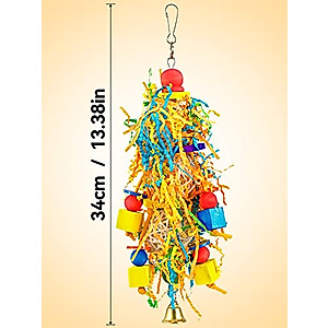 MEWTOGO Small Bird Shredder Toy - Parrot Foraging Shredding Toy for Finches,Cockatiels,Budgies,Parakeets,and Sun Conures