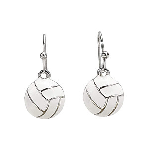 GIMMEDAT Volleyball Enamel Dangle Charm Earrings Jewelry Women Player Fan Gift